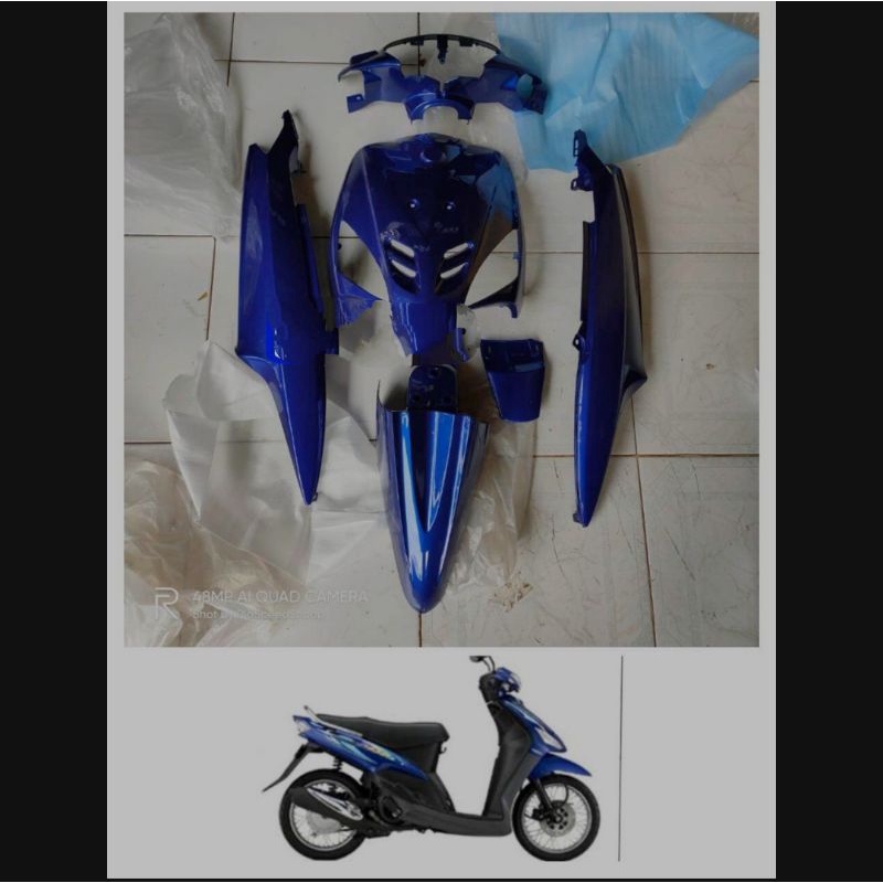 Jual body full Yamaha Mio sporty lama warna biru | Shopee Indonesia