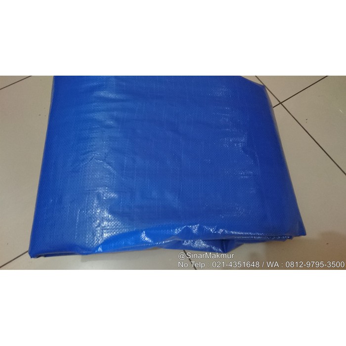 Jual Terpal Plastik Tipe A5 Ukuran 5 x 7 | 5x7 Meter [Biru Muda-Silver ...