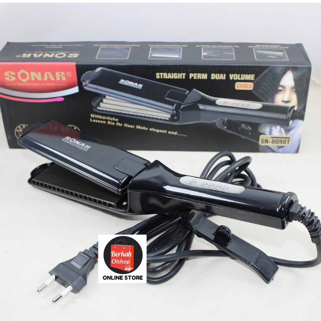 Jual Catokan lurus Sonar SN-8098 , catokan plat besar , hairdryer ...