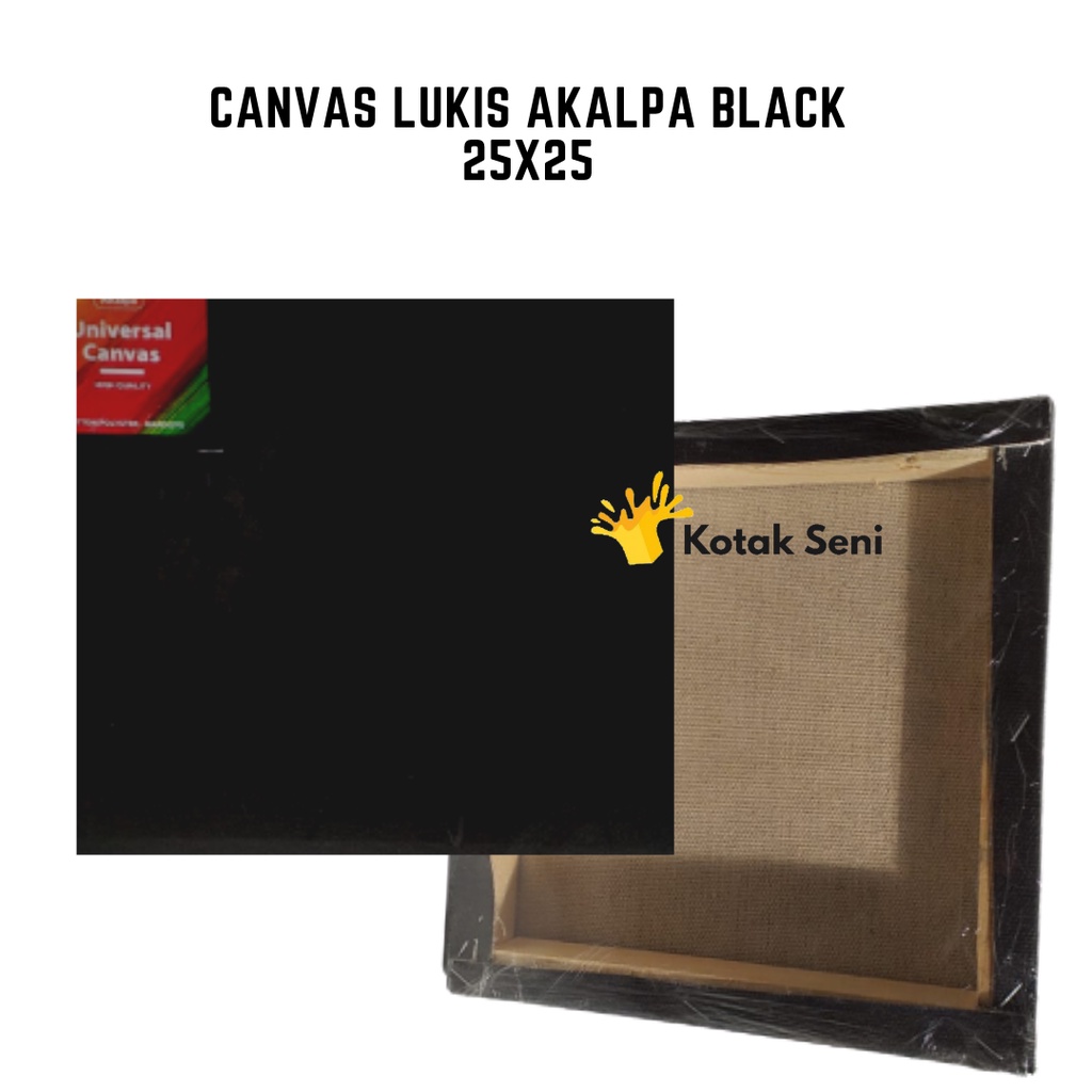 Jual Akalpa Kanvas Lukis Hitam Ukuran 25x25 cm / Kanvas Hitam | Shopee ...