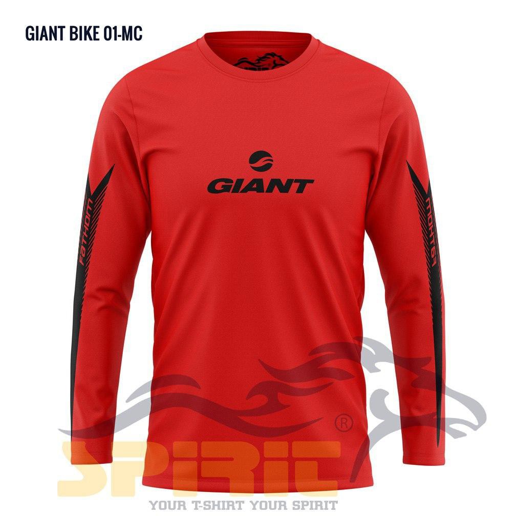 Jual BAJU KAOS GIANT BIKE PAKAIAN SEPEDA GOWES THRILL MTB LENGAN PANJANG PRIA BIG SIZE JUMBO ...