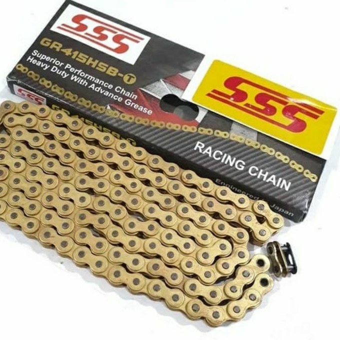 Jual Rantai sss hsbt 415- 110/ 120/ 130 Hsbt original gold Racing Chain | Shopee Indonesia