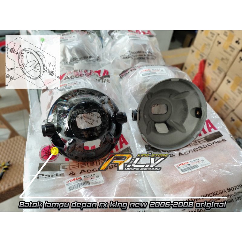 Jual Batok lampu bulat rx king new peredam original yamaha 3KA-H4130-00 ...