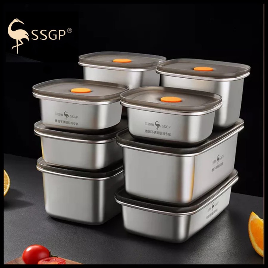 Jual SSGP 304 Stainless Vacuum Food Storage Container Box- Kotak ...