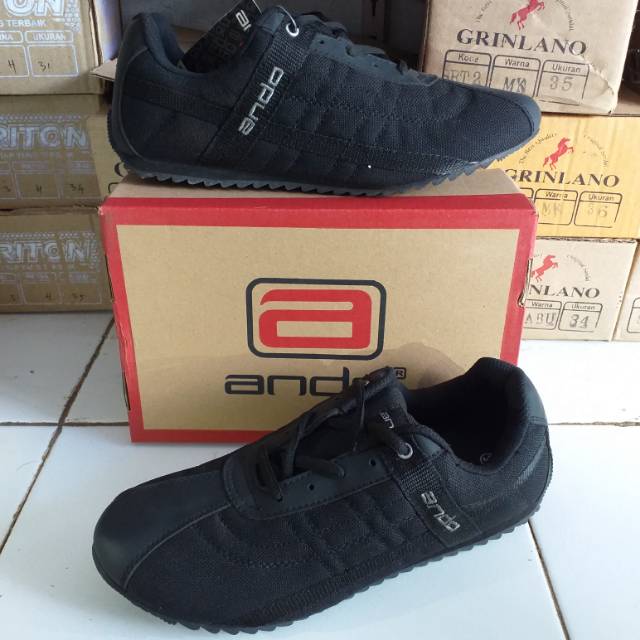 Jual SEPATU ANDO FAVORITE HITAM SEPATU ANDO CEWEK SEPATU ANDO SEKOLAH ...
