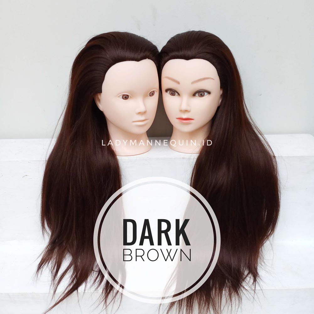 Jual LADY MANNEQUIN (SINTETIS) Manekin Kepala Patung Rambut Sintetis ...
