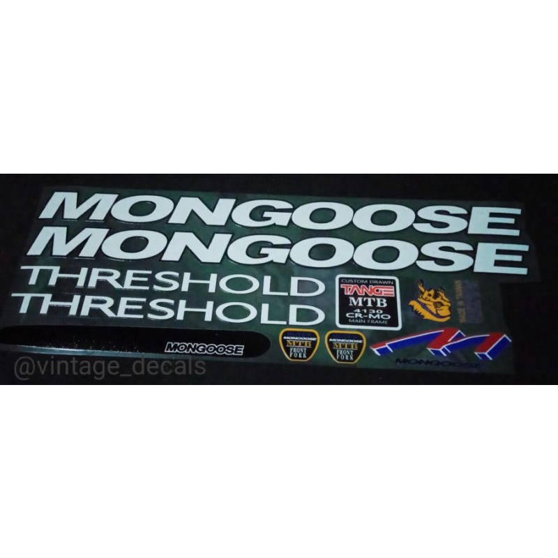 Jual sticker decal mongoose threshold | Shopee Indonesia