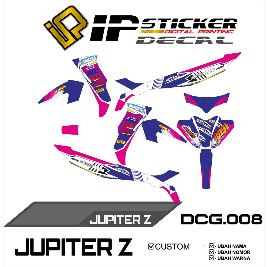 Jual JUPITER Z Decal sticker atau full body JUPITER Z desain 08 COSTUM ...