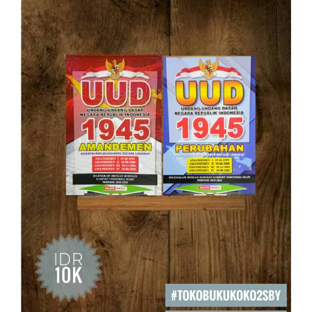 Jual BUKU UUD 45 UNDANG UNDANG DASAR NEGARA REPUBLIK INDONESIA 1945 ...