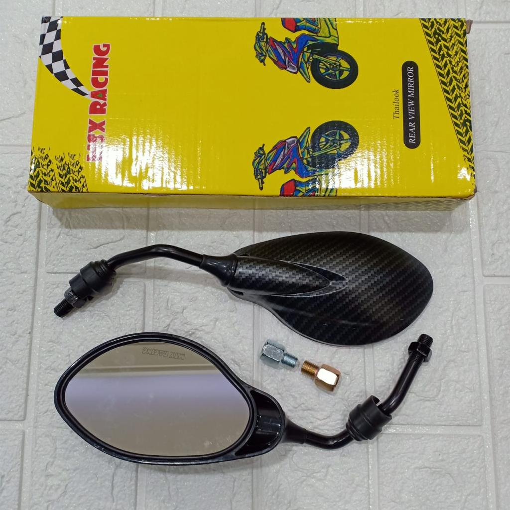 Jual Spion X1 CARBON / kaca spion motor x1carbon model Yamaha Universal ...