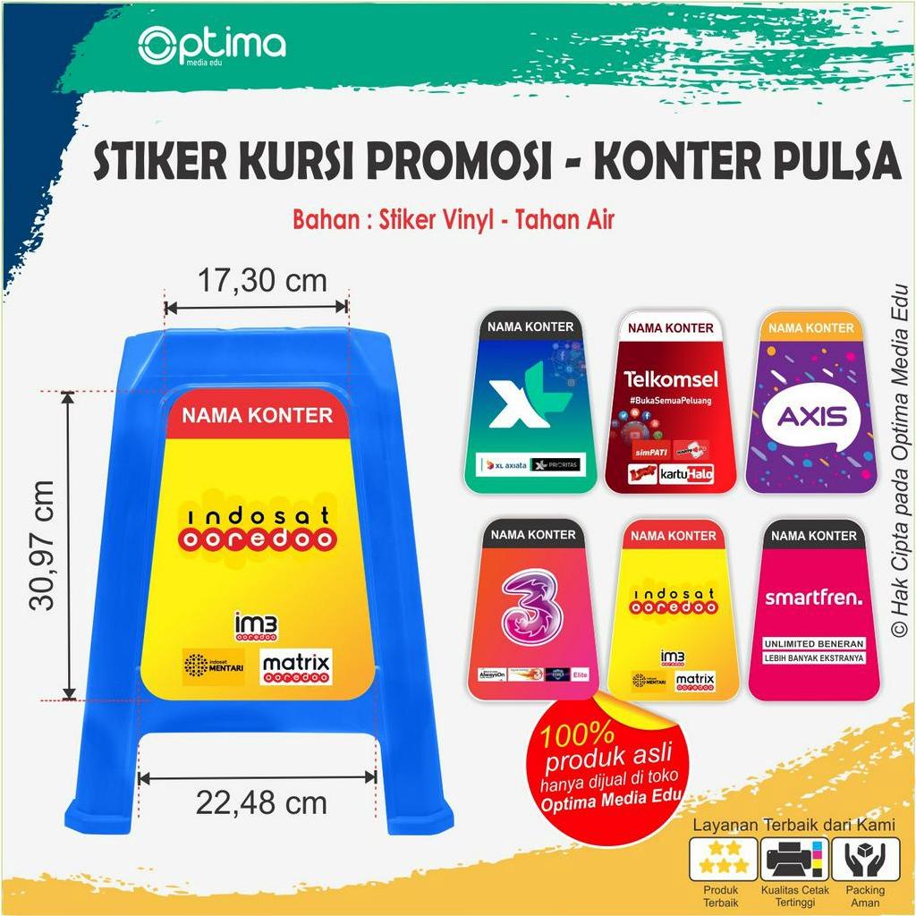 Jual Stiker Kursi Promosi - Usaha Konter Pulsa | Shopee Indonesia