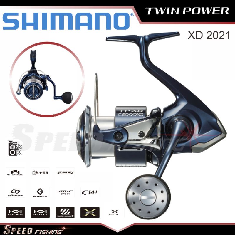 Jual Reel Shimano Twin Power XD 2021 C3000 4000 C5000 HG XG PG Spinning | Shopee Indonesia