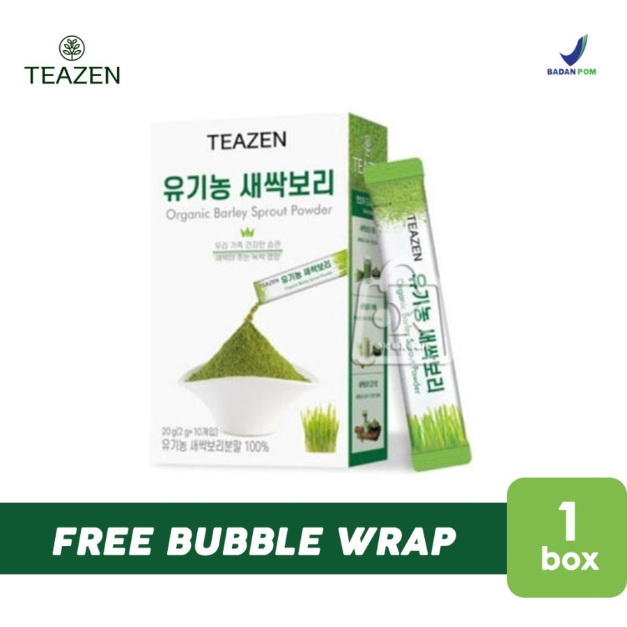 Jual Teazen Organic Barley Sprout Powder Drink (1box) | Shopee Indonesia