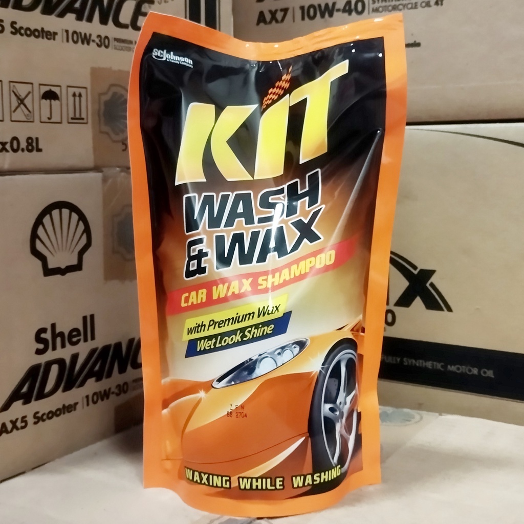 Jual SABUN CUCI MOBIL KIT WASH & WAX / WASH WAX PREMIUM WAX 720 ML ...