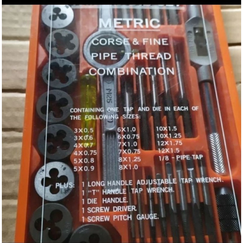 Jual Tap and die set 40pcs mata senai set 40pcs made in japan | Shopee ...