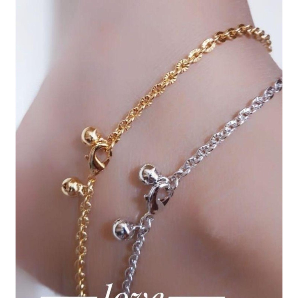 Jual Gelang Kaki Wanita Fashionable Simple Nori - Gold Lonceng | Shopee ...