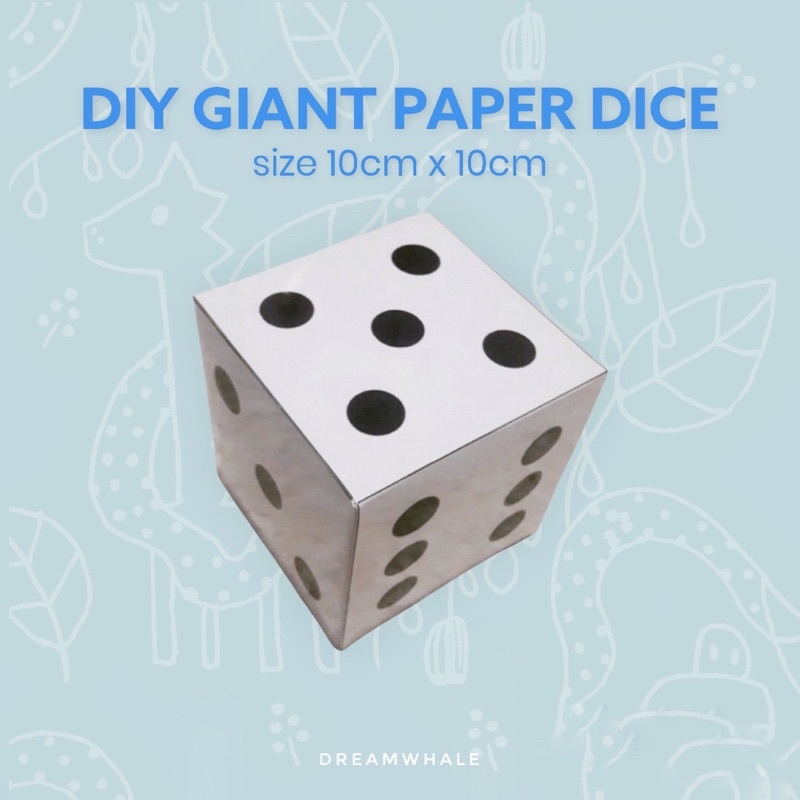 Jual DIY Giant Paper Dice - Dadu Jumbo Cadangan by DreamWhale | Shopee ...