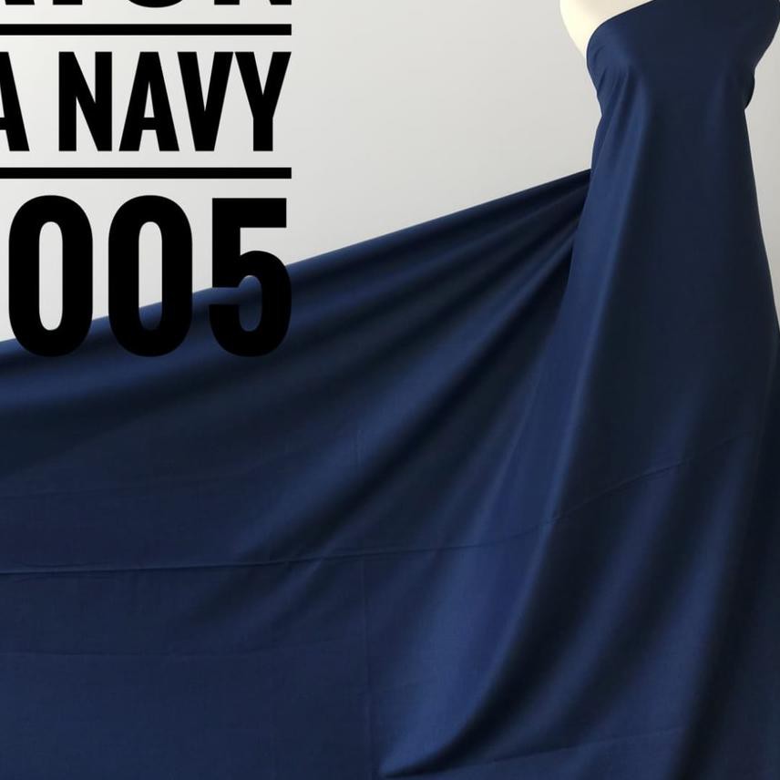 Jual Flash Sale!! (pmf-491) Kain Meteran Katun Ima Navy KI005 (0.5M ...