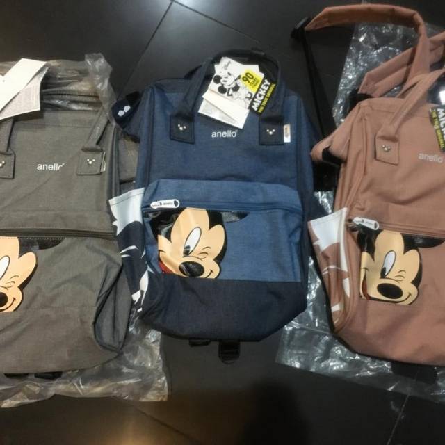 Jual Tas ANELLO Backpack Disney Mickey Ukuran Medium Super Premium ...