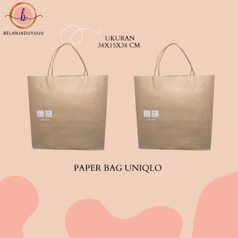 Jual UNIQLO Paper Bag ( Ready Stock Jakarta ) | Shopee Indonesia