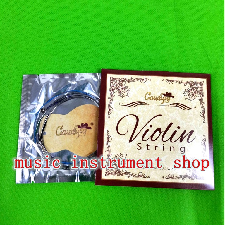 Jual senar biola Cowboy 3/4 dan 4/4 fullset violin string senar cowboy ...