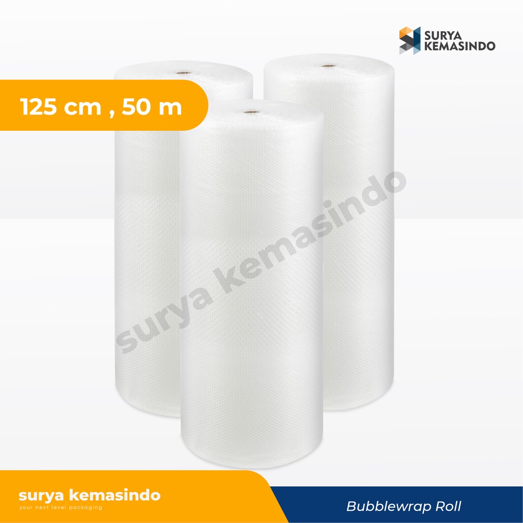 Jual Bubble Wrap Roll 125 cm x50 M (1 Roll) Bubble/BuBle/bubel/wrap ...