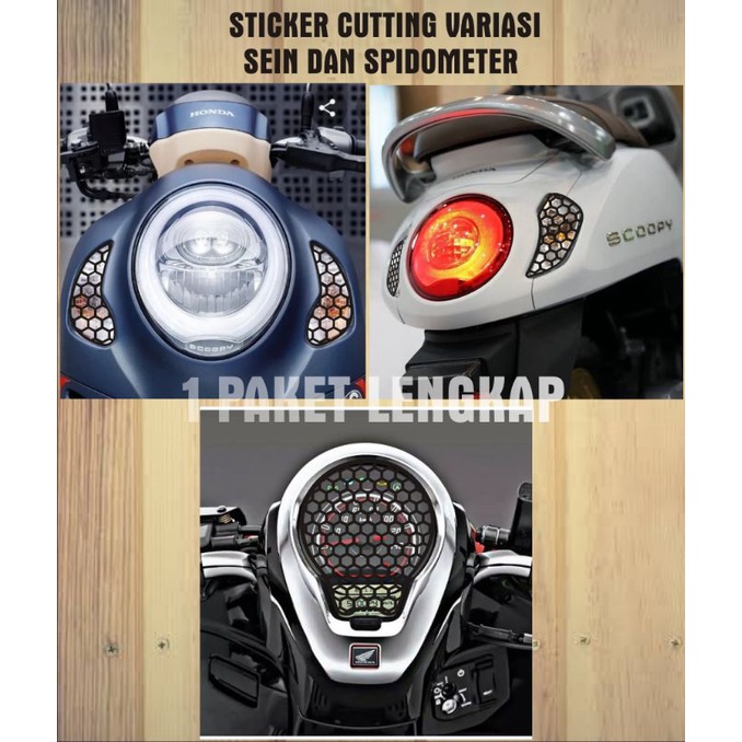 Jual stiker cutting sticker variasi sein dan spidometer motor scoopy ...