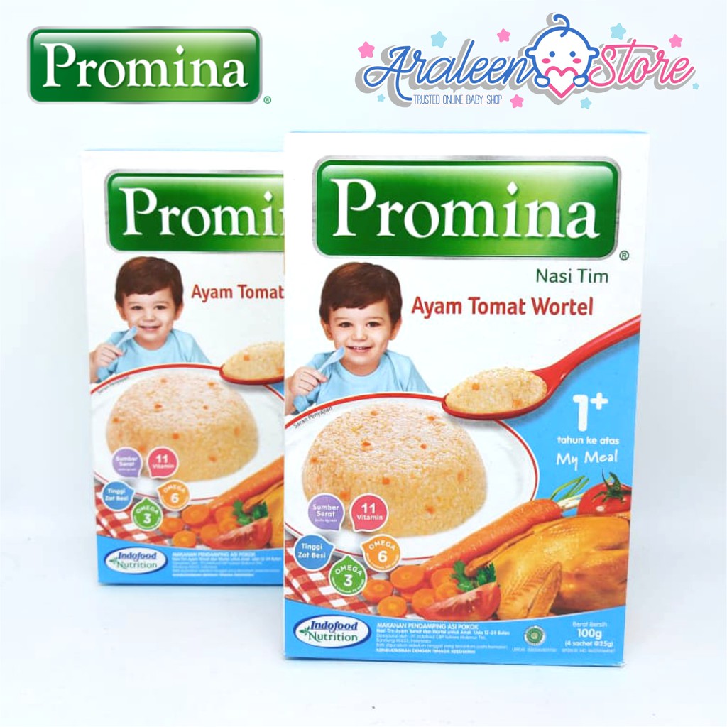 Jual Promina Nasi Tim 1 Tahun + Ayam Tomat Wortel | Shopee Indonesia