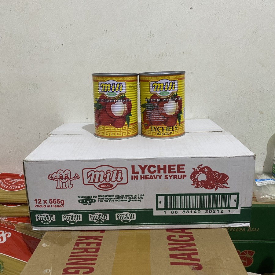 Jual Mili Lychee Leci 1 Dus / 12 Kaleng x 565gr | Shopee Indonesia