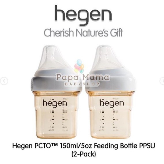 Jual Hegen Botol Susu PCTO PPSU Feeding Bottle 150ml 8oz Pack Isi 2 | Shopee Indonesia