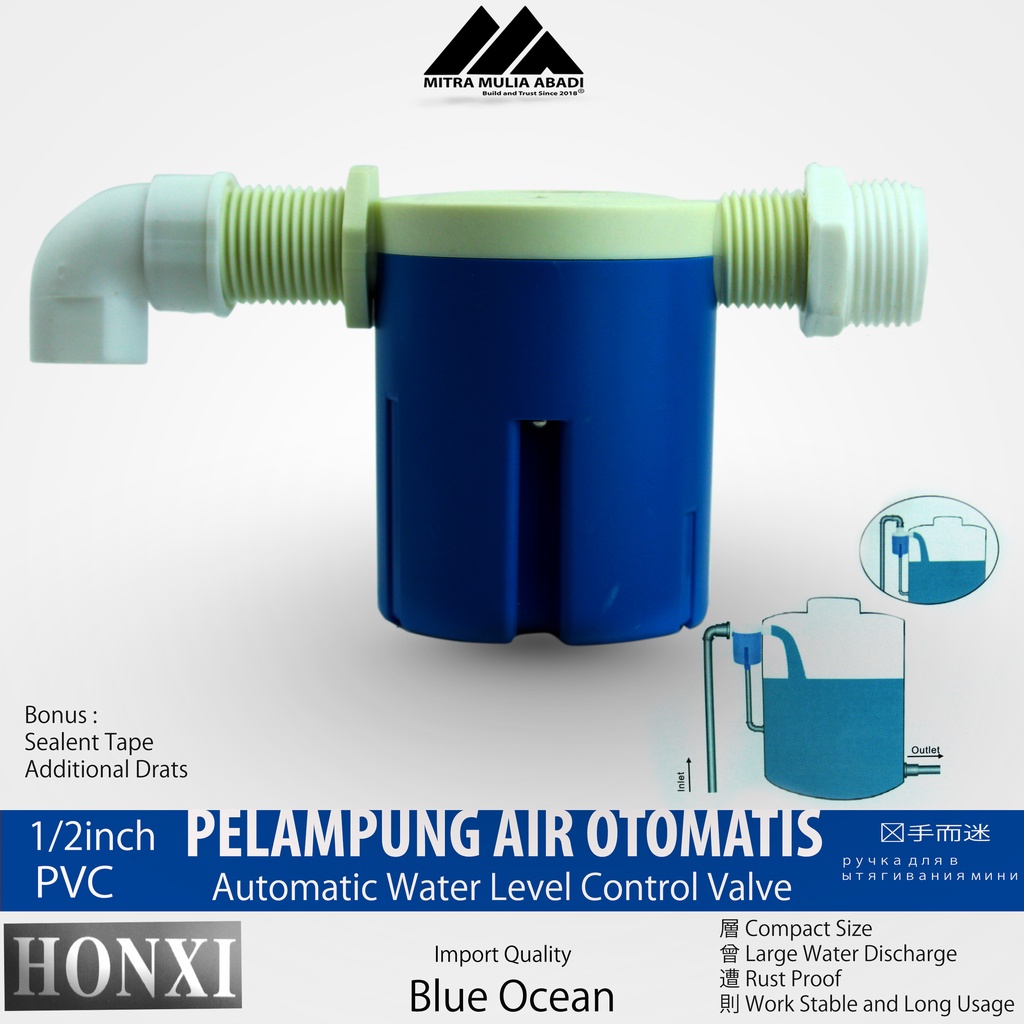 Jual Pelampung Otomatis 1/2 Inchi Automatic water level control valve ...
