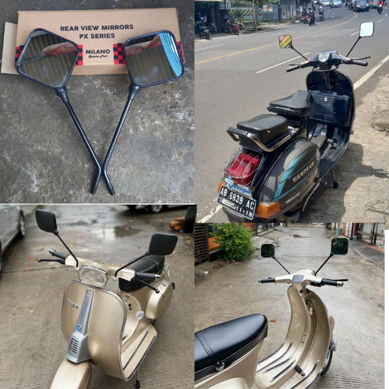 Jual Spion Vespa Model Euro Px Excel Exclusive Ps Strada | Shopee Indonesia