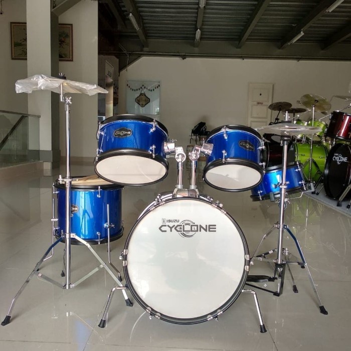 Jual Drum Junior Exclusive ISUZU CYCLONE Drum Set Anak Drum kid Lengkap ...