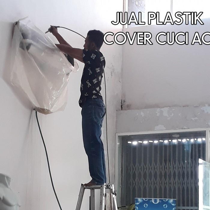 Jual Plastik cover cuci AC atau service AC ukuran besar AC 1 - 2PK ...