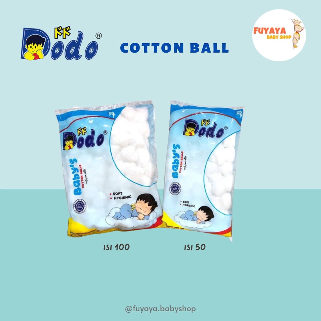 Jual Dodo Cotton Ball 50 dan 100 pcs / Kapas Bulat Bayi | Shopee Indonesia