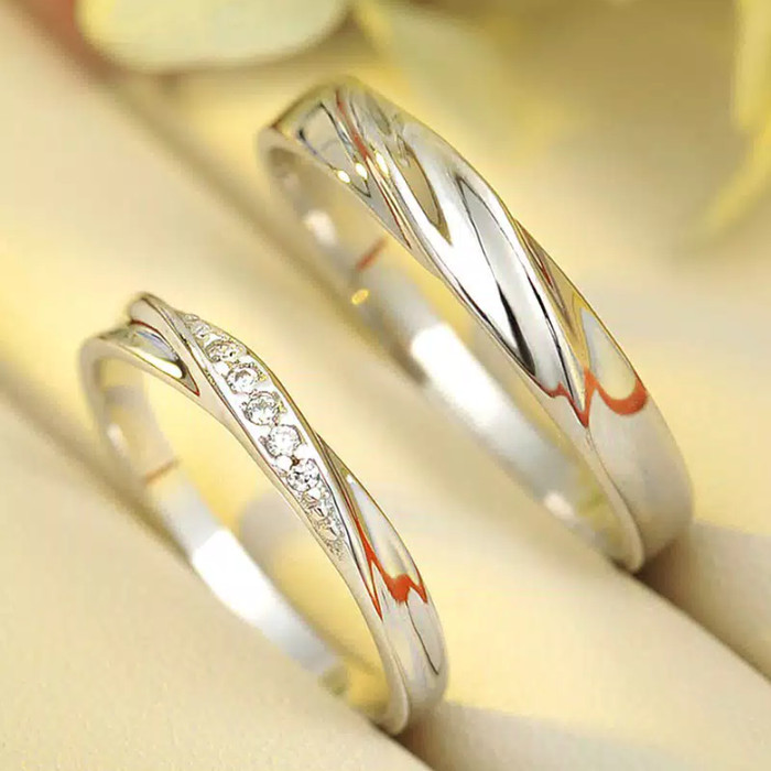 Jual Cincin Couple Perak Kawin Pasangan Tunangan Nikah Lamaran JS530 ...