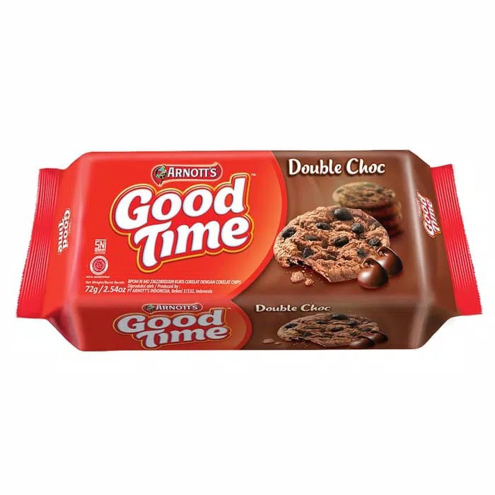 Jual Good Time Rainbow/Double Choco Chocochips Cookies 72gr | Shopee ...