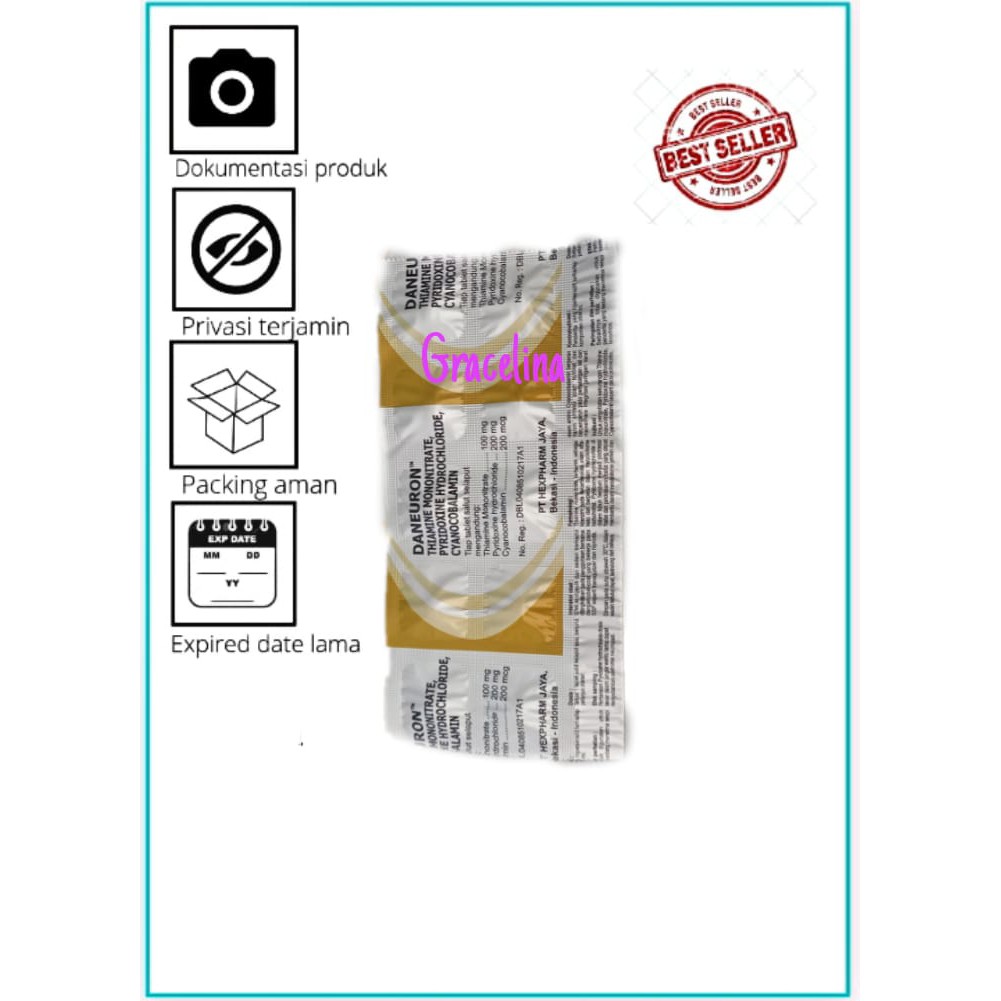 Jual Daneuron Tablet isi 10 tablet (Vitamin B Kompleks) | Shopee Indonesia