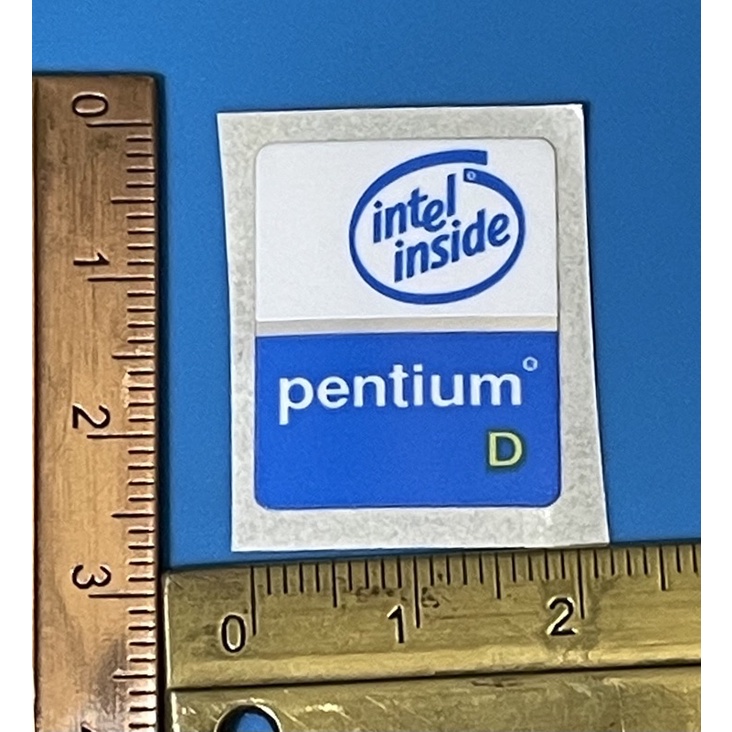 Jual Sticker stiker logo intel Pentium D ori utk desktop ukuran besar ...