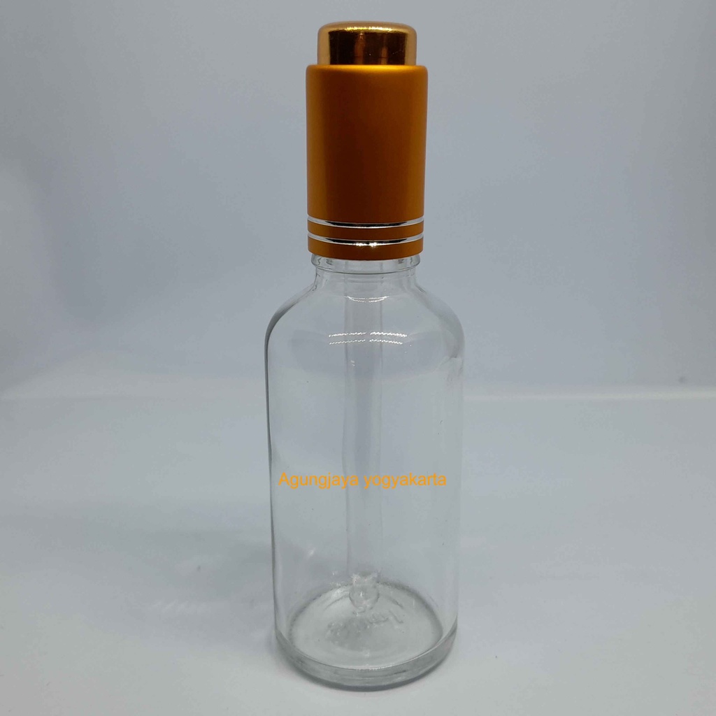 Jual Botol Kaca 50 ml Serum BR Clear Original Pipet Karet / 4831 ...