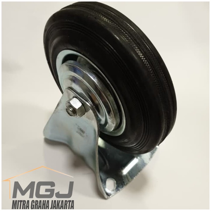Jual RODA ETALASE 6" inch/RODA KARET/RODA TROLLEY tipe MATI TIDAK PUTAR ...