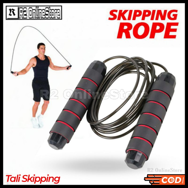 Jual Tali Skipping Jump Rope Gym Fitness Rapid Speed Lompat Tali Cable ...