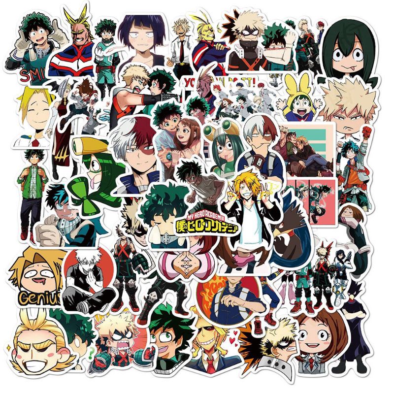 Jual (32 PCS) Sticker Anime Boku no Hero | Shopee Indonesia