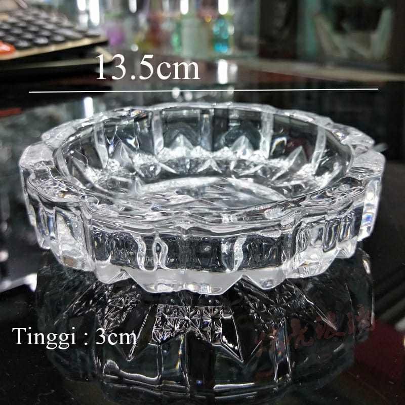 Jual Asbak Rokok kaca bening persegi & Bulat / Asbak Model kotak polos ...