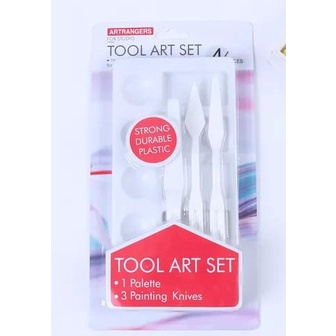 Jual ART RANGERS TOOL ART SET (1 PALETTE + 3 PAINTING KNIVES) | Shopee ...