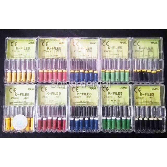 Jual K file mani #20 #25 #30 #35 #40 21mm 25 mm / Endo kfile | Shopee ...