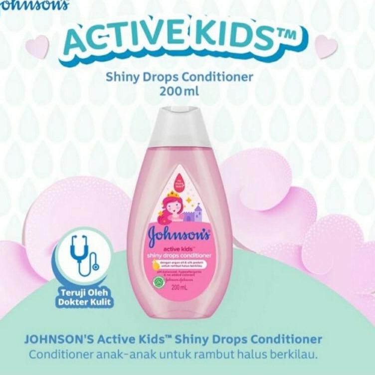 Jual JOHNSONS Johnson Active Kids Shiny Drops Drop Conditioner Shampoo ...