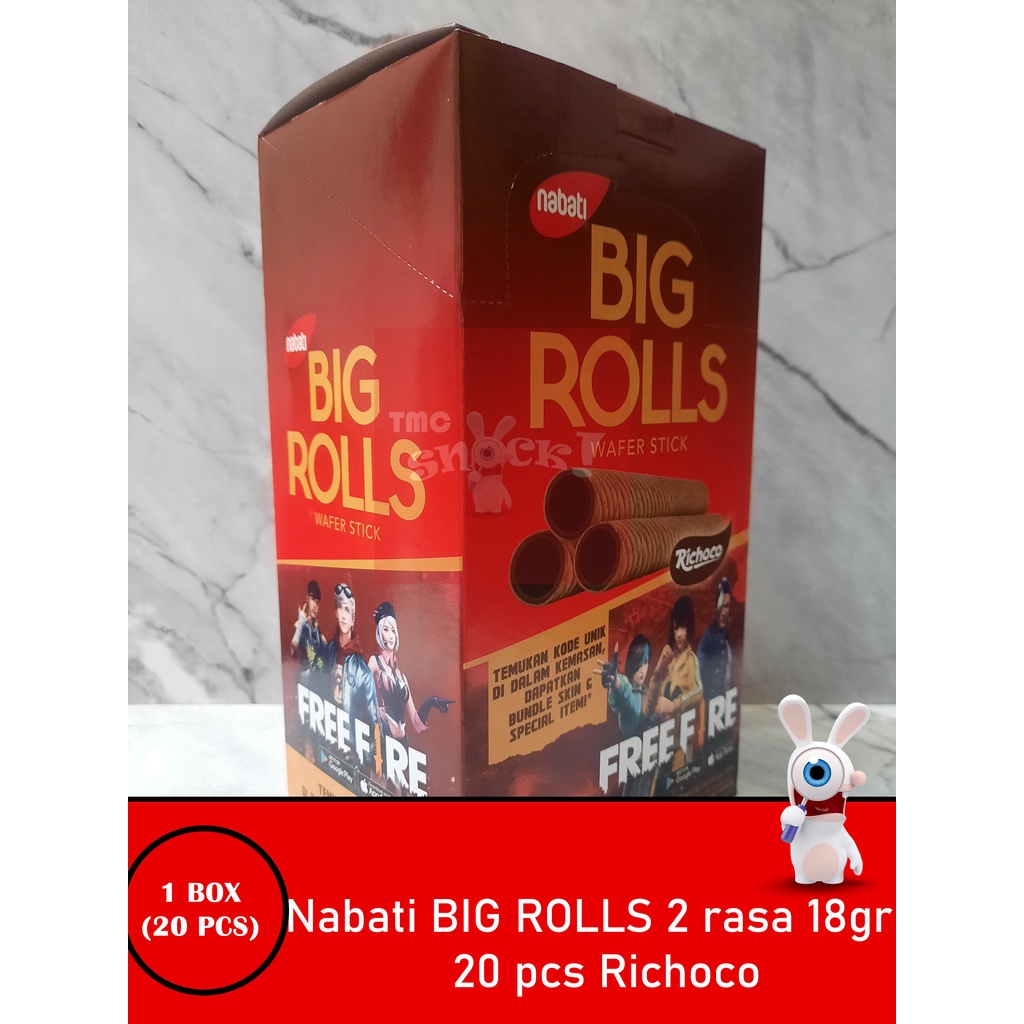 Jual Nabati BIG ROLLS Richoco 18gr x 20 pcs - wafer rolls nabati enak ...