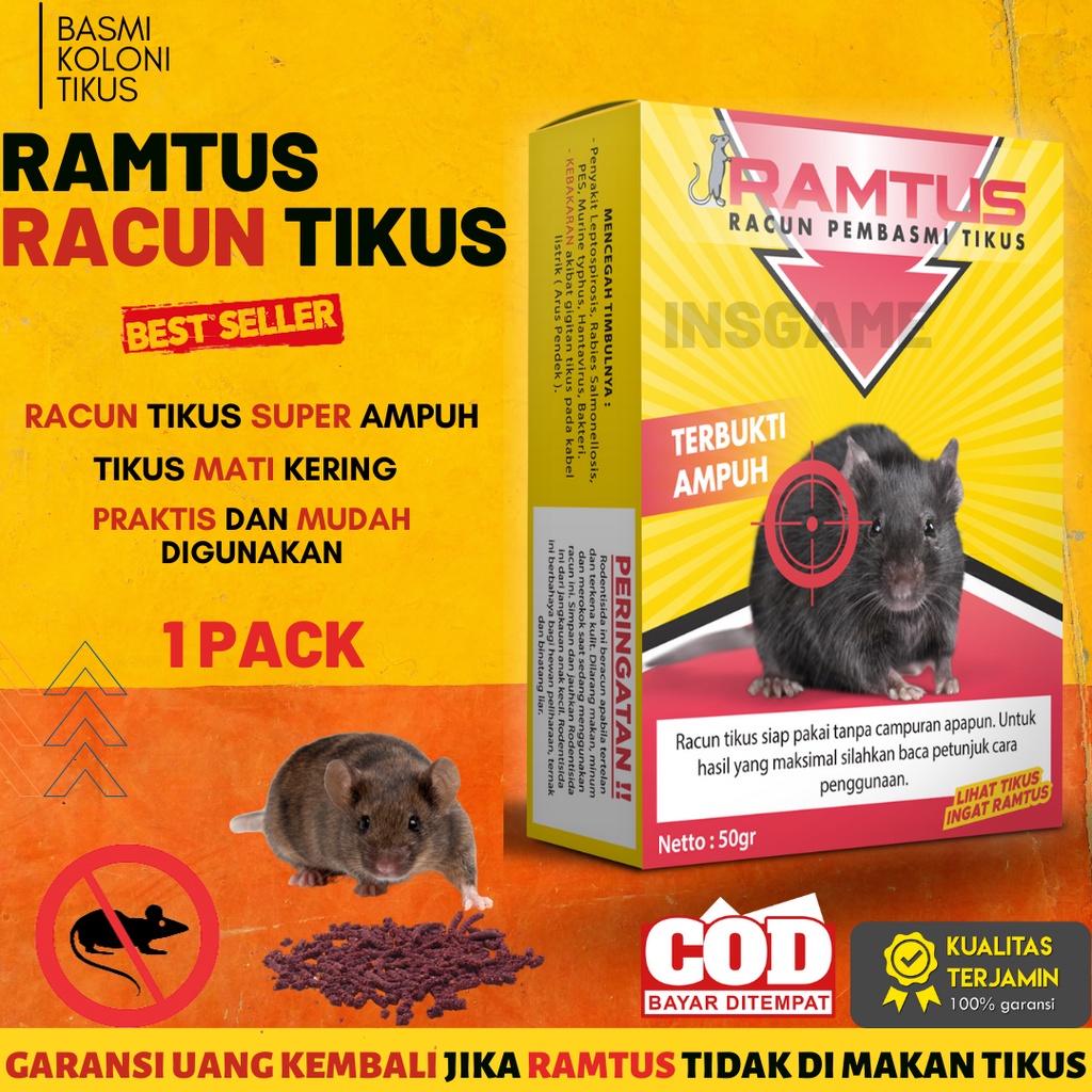 Jual Ramtus Racun Tikus Got Curut Paling Ampuh Pembasmi Tikus Dirumah ...