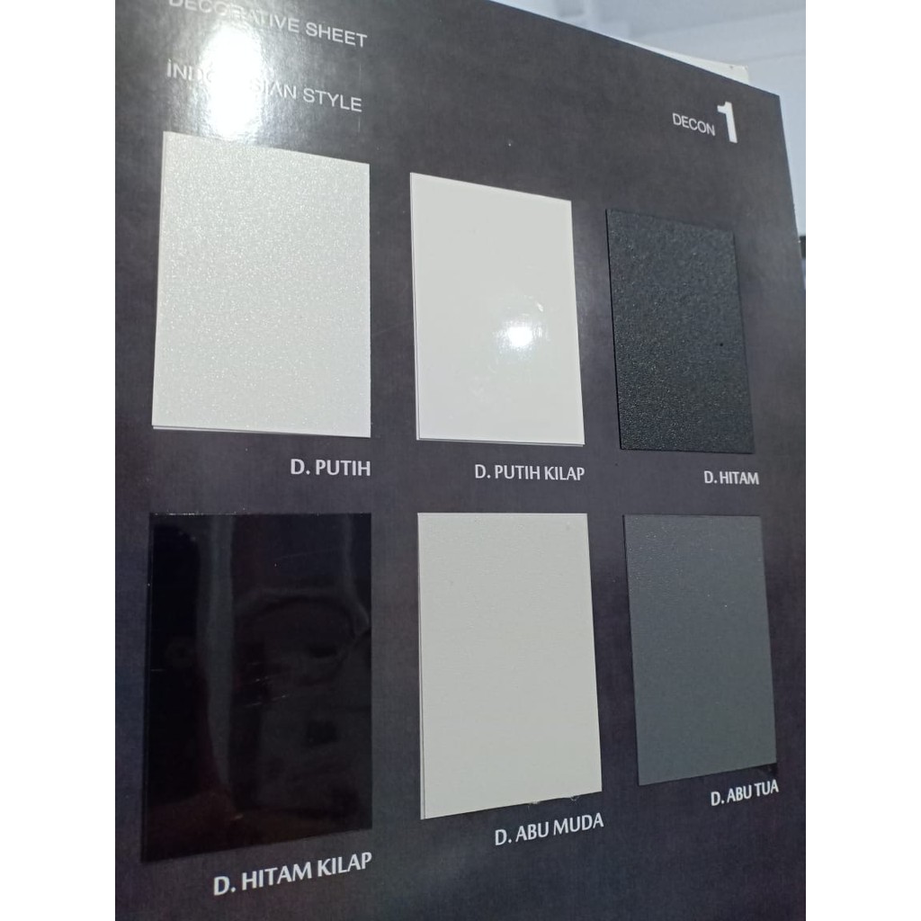 Jual DECON SHEET POLOS DECON POLOS KILAP PVC SHEET GLOSSY PVC SHEET ...